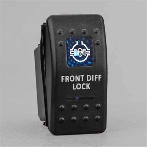 STEDI Carling Rocker Switch For 4x4 Front Diff Lock Back Lit Blue OEM Style STEDI Carling Rocker Switch For 4x4 Front Diff Lock Back Lit Blue OEM Style