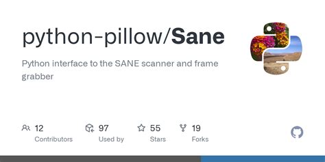 Github Python Pillowsane Python Interface To The Sane Scanner And
