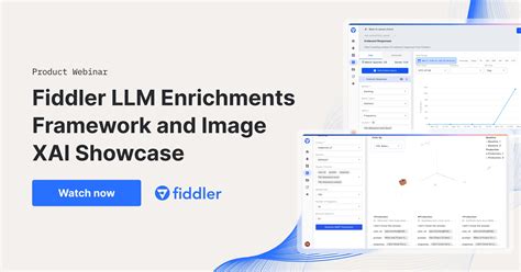 Product Webinar Fiddler Llm Enrichments Framework And Image Xai Showcase Fiddler Ai Webinars