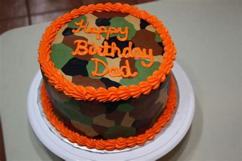 Camo Birthday Cake For Dad
