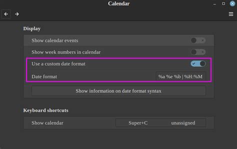 Please Add Ability To Define Custom Date Formats Like How The Calendar