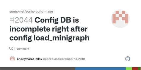 Config Db Is Incomplete Right After Config Loadminigraph · Issue 2044
