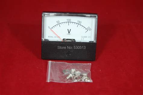 AC 0 200V Analog Voltmeter Panel Voltage Meter 670 60 70MM 200V AC Directly Connect In