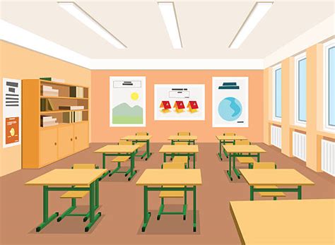 Empty Classroom Illustrations Royalty Free Vector Graphics And Clip Art Istock