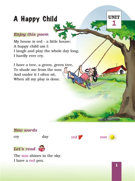 Class1 English Unit01 Ncert Textbook Englishedition Pdf