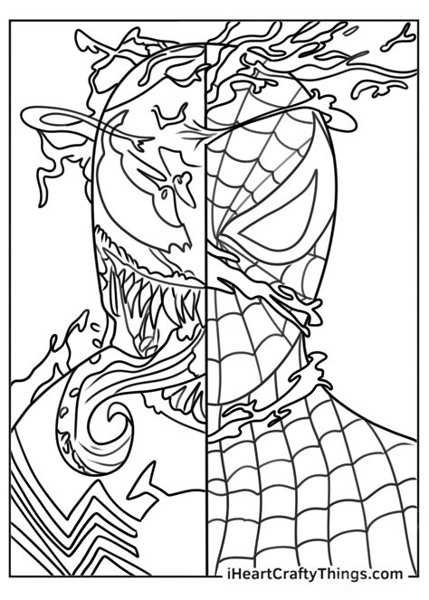 Spiderman 3 Venom Coloring Pages 2025