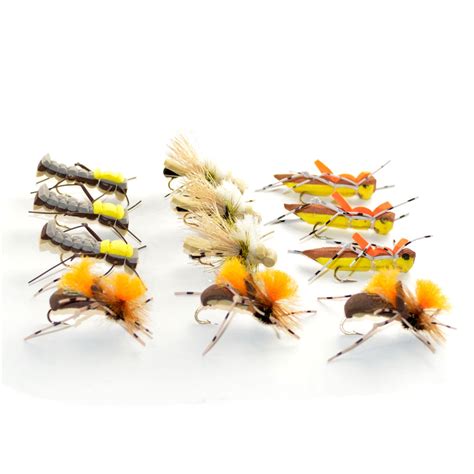 Dropper Hopper Foam Body High Visibility Grasshopper Dry Fishing Fly