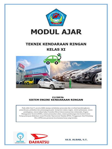 Modul Ajar Tkr 5 Sistem Engine Pdf