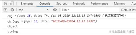 实现深拷贝总结—— json parse json striny obj 在js中，怎么用一行代码实现深拷贝？ 掘金