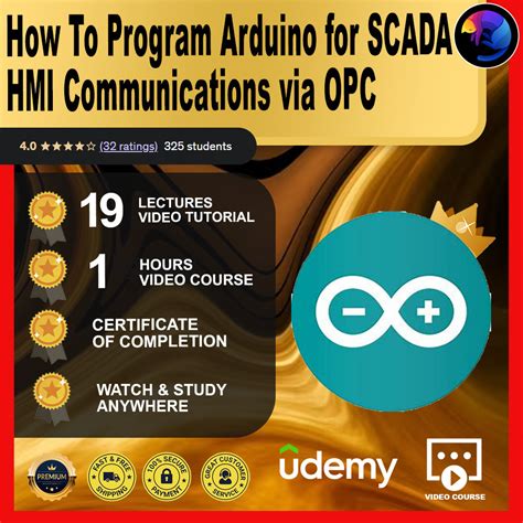 [video course]how to program arduino for scada hmi communications via opc shopee malaysia