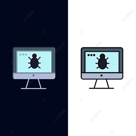 Bug Code Vector Art PNG Monitor Background Bug Business Code Worm
