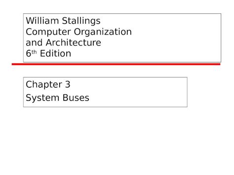 Ppt William Stallings Computer Organization And Architecture 6 Th Edition Dokumentips