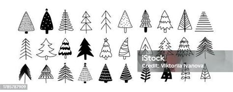 크리스마스 트리 흑백 기호입니다 전나무 선 그리기 벡터 아이콘입니다 휴일 디자인 요소는 흰색으로 분리되어 있습니다 겨울 시즌 카드 새해 파티 포스터를 위한 간단한 모양 개념