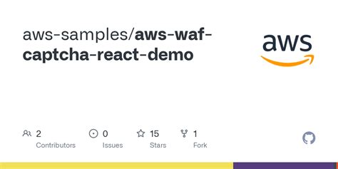 Github Aws Samplesaws Waf Captcha React Demo