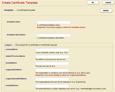 Certificate Template Ssl ELISREGINAMAL