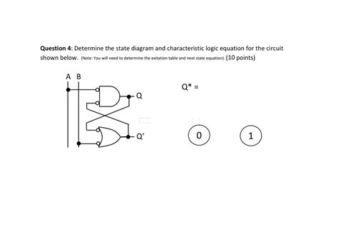 Solved Question 4 Determine The State Diagram And