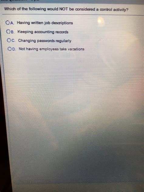 Solved Which Of The Following Would Not Be Considered A