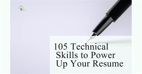 105 Best Technical Skills To Put On Your Resume