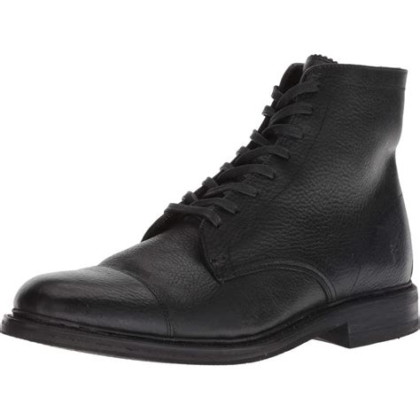 Frye Mens Seth Cap Toe Lace Up Fashion Bootblack Frye