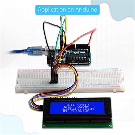 Geeekpi Iic I2c Twi Serial Lcd 2004 20x4 Display Module With I2c