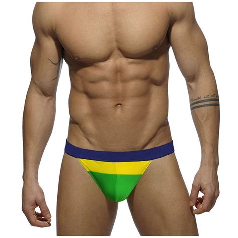 Kamemir Mens Bikini Mens Swimming Trunks Flat Corner Beach Resort Water