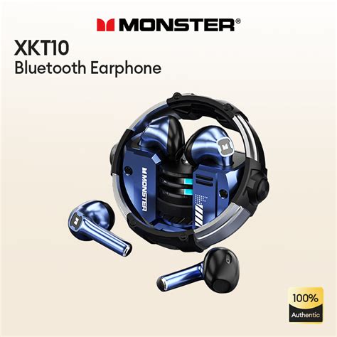 Monster Xkt10 Bluetooth Earphone Wireless Intelligent Noise Cancellation High Fidelity