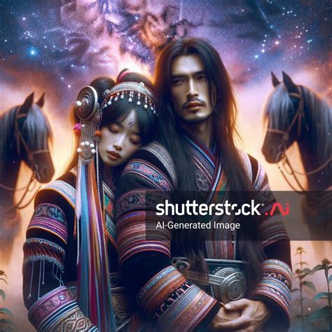 Bokeh Photo Hmong Traditional Clothes Fantasy Ai Generated Image