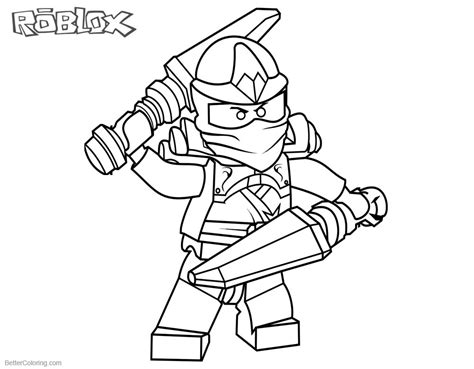 Roblox Ninja Colouring Pages