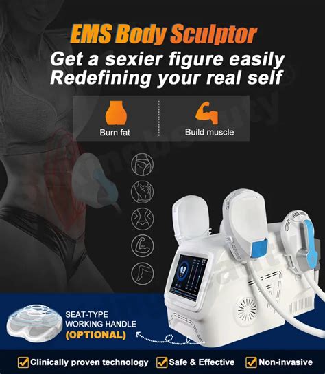 Professional 4 5 Handles Ems Body Sculpting Workout Muscle Stimulator