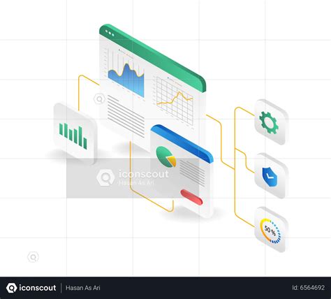 Data Analysis Screen Branches Illustration Free Download Business