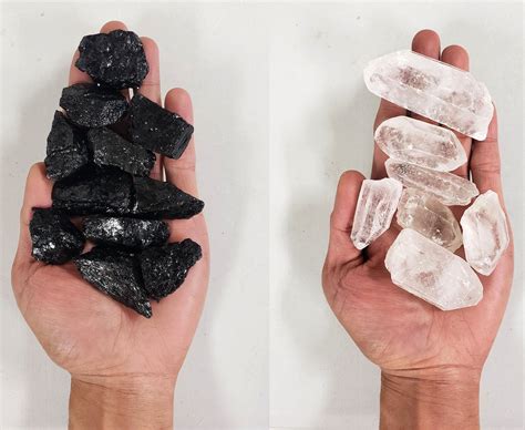 Black Tourmaline And Quartz Crystal Combo Michaels