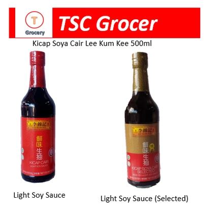Kicap Soya Cair 500ml Lee Kum Kee Light Soy Sauce Shopee Malaysia