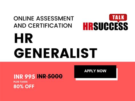 Online Certification In Hr Generalist Hr Success Talk