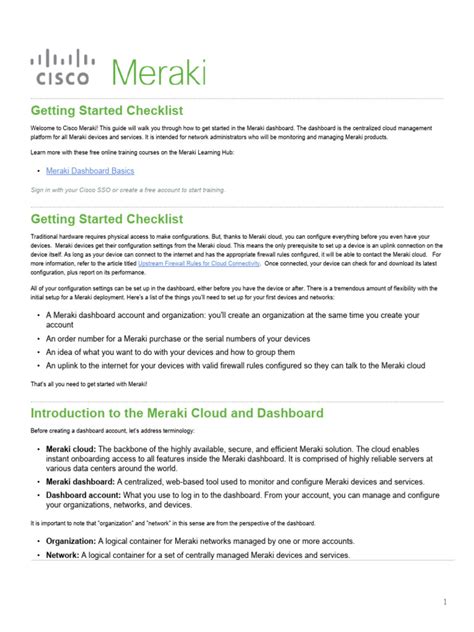 Getting Started Checklist Pdf Computer Network Cloud Computing