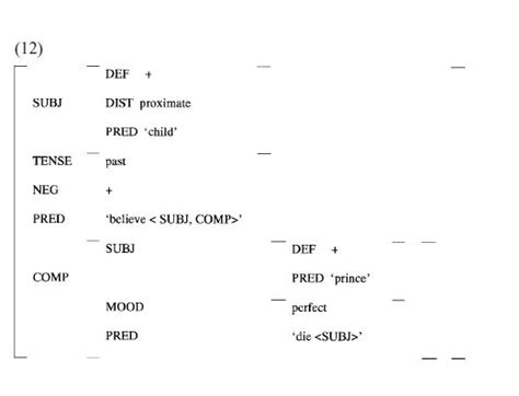 Lexical Functional Grammar Research Paper Iresearchnet