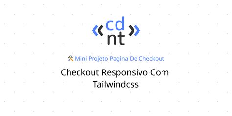 Checkout Responsivo Com Tailwindcss Página De Checkout