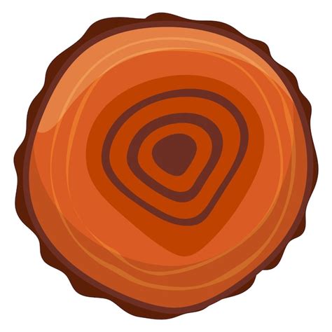 Premium Vector Cross Section Of Tree Trunk Showing Rings For Age