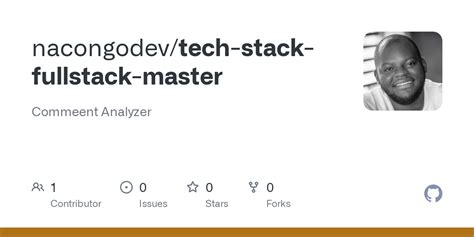 Github Nacongodevtech Stack Fullstack Master Commeent Analyzer