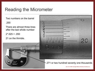 Dial Caliper Micrometer PPTX Robotics Technology Computing