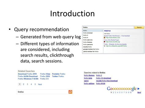 ppt exploring the query flow graph with a mixture model for query recommendation powerpoint