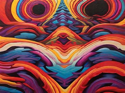 Premium Ai Image Immersed In Vibrant Interference Colors Collide Creating A Dazzling Tapestry