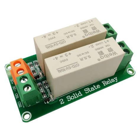 Channel Low Level Trigger Solid State Relay Module A High Current Control DC Solid State