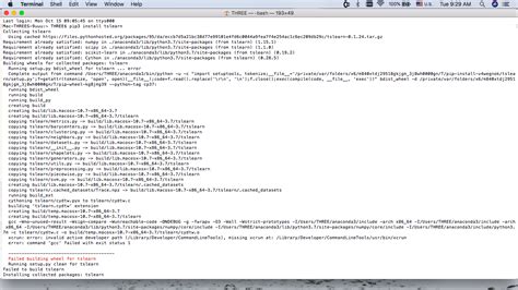 Can Not Install Module With Error Failed Building Wheel For Tslearn
