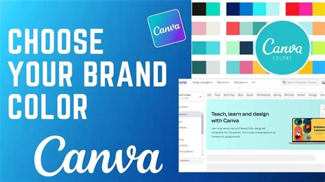 Choose Your Brand Color Template In Canva Design Templetes In Canva