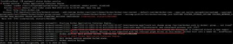job for rvice failed because the control process exited with