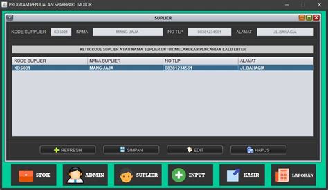 Aplikasi Penjualan Sparepart Motor Java Netbeans