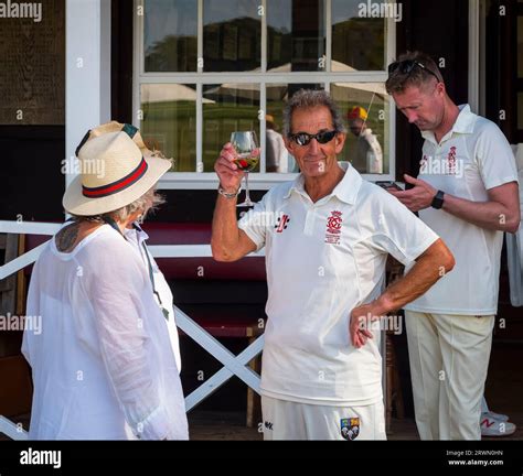 Steve Parrish At The Celebratory Cricket Match Held At The Goodwood Revival West Sussex Uk
