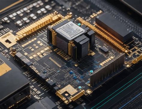 Premium Ai Image Cpu Board Microchip