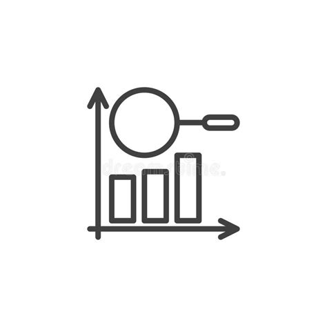 Market Research Line Icon Stock Vector Illustration Of Outline 325643054