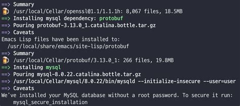 mac mysql 설치와 db table 생성